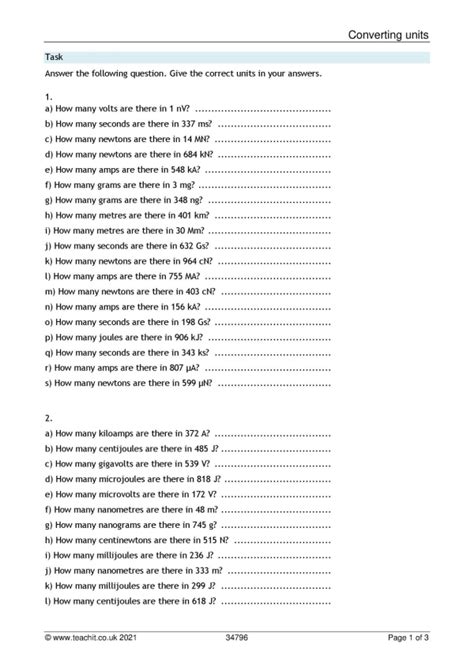 Unit Conversion Practice Problems With Answers Pdf Alles Was Sie