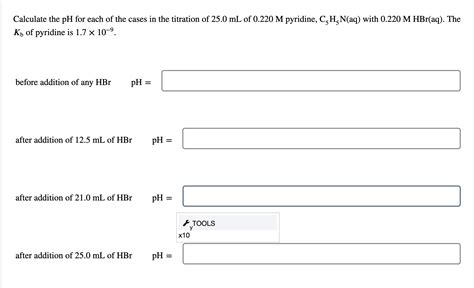Solved Calculate The Ph For Each Of The Cases In The Chegg Com