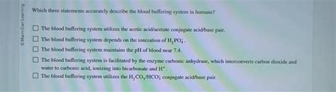 Solved Which Three Statements Aceurately Describe The Blood Chegg Com