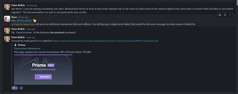 Adding An Error Section For Transactions Issue Prisma Docs GitHub
