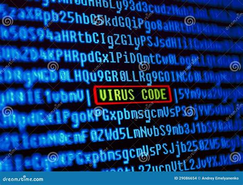 Computer Virus Concept Virus Code Stock Photo Image Of