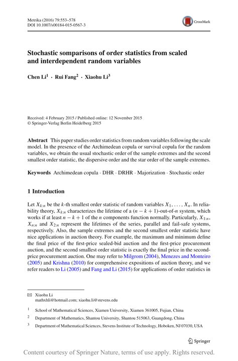 Stochastic Somparisons Of Order Statistics From Scaled And Interdependent Random Variables
