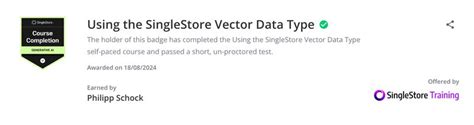 philipp schoeck on linkedin singlestore vectordata dataanalytics