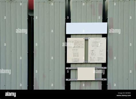 Transformator Mit Schaltplan Stockfotografie Alamy