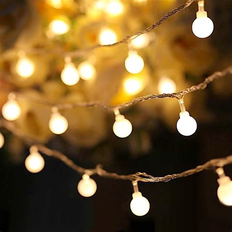 Buy Globe String Lights 43ft 70 Led Indoor String Lights Bedroom 8