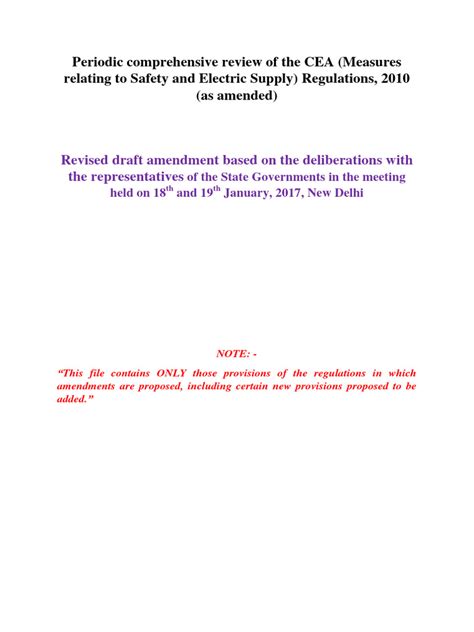 Cea Regulation 2010 Pdf Electrical Wiring Safety