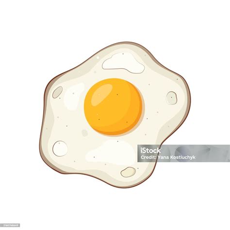 흰색 배경에 튀긴 계란 아이콘입니다 벡터 일러스트 레이 션 0명에 대한 스톡 벡터 아트 및 기타 이미지 0명 건강한 생활방식 건강한 식생활 Istock