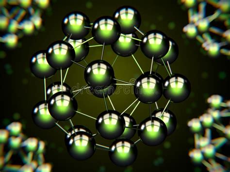 Close Up Of A Nanostructure Made Of Graphene Stock Illustration Illustration Of Close