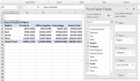 Summarizing The Data Using Pivot Tables In Excel Basics