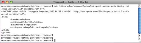 Mac OS X Kernel Debugging With VMware Reverse Engineering