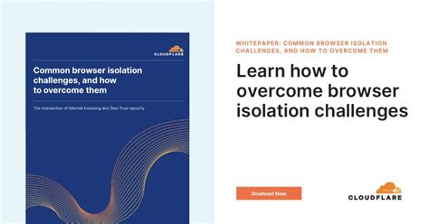 Cloudflare On Linkedin Cloudflarebrowserisolationwhitepaperpdf