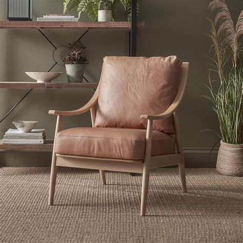 Raven Tan Leather Occasional Chair By Moda Furnishings