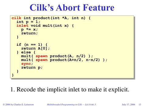 Ppt Multithreaded Programming In Cilk L Ecture 3 Powerpoint