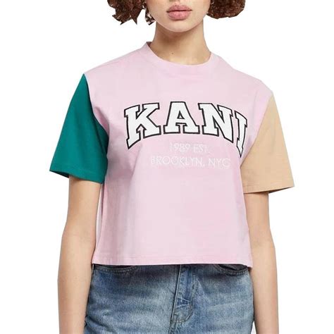 Karl Kani T Shirt Serif Crop Block Tee 6130859 M Karl Kani Moda