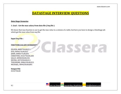 ibm infosphere datastage interview questions 1 pdf databases computer software and applications