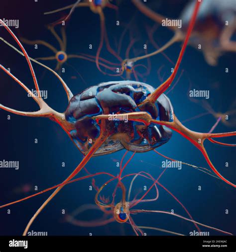 Microscopic View Of The Synapses Brain Connections Neurons And Synapses Communication And