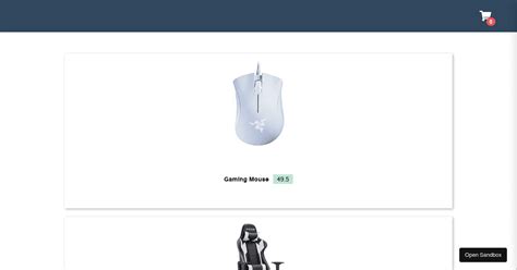 React Hooks And Context Shopping Cart Codesandbox