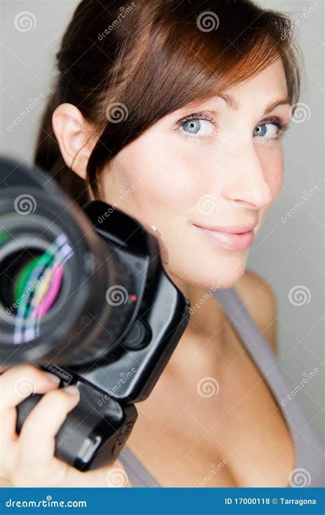 Camera Stock Photo Image Of Adult Isolated Holding