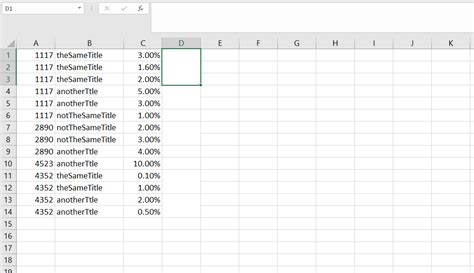 Excel Find Similar Values In Multiple Columns Sum And Get Range