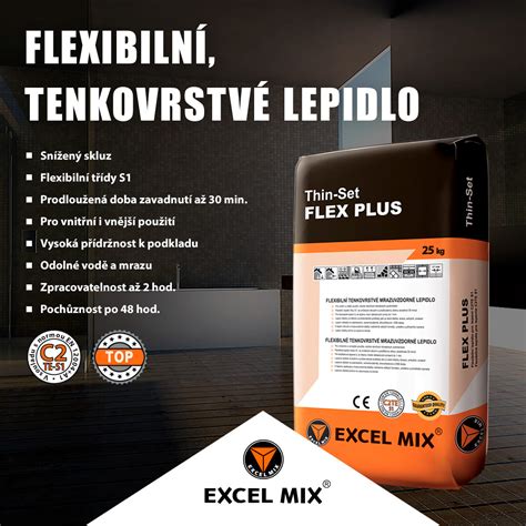 Excel Mix Flexibilní Tenkovrstvé Lepidlo Ts Flex Plus Má