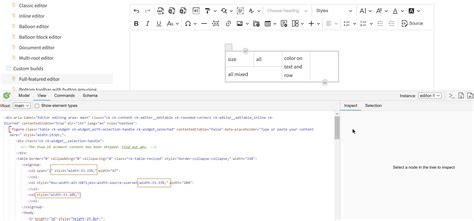 Columns Width For Tables Pasted From Ms Excel Are Not Conveyed Properly