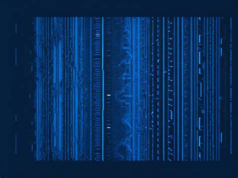 Premium Photo Blue Digital Binary Data On Computer Screen Background