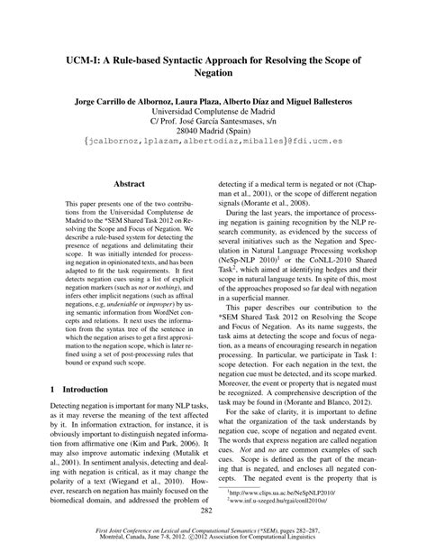 Pdf Ucm I A Rule Based Syntactic Approach For Resolving The Scope Of