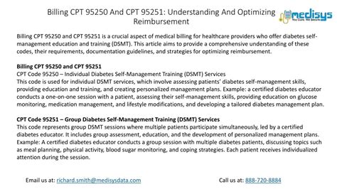 Ppt Billing Cpt 95250 And Cpt 95251 Understanding And Optimizing Reimbursement Powerpoint
