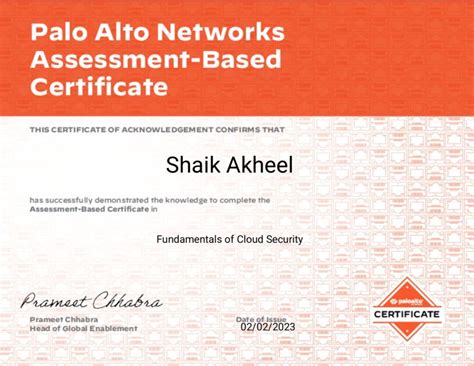 Akheel Shaik On Linkedin Paloaltonetworks Cybersecurity Certified