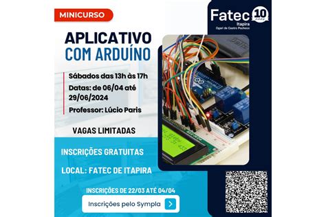 Minicurso Gratuito Sobre Aplicativo Com Arduino Fatec Ogari De Castro