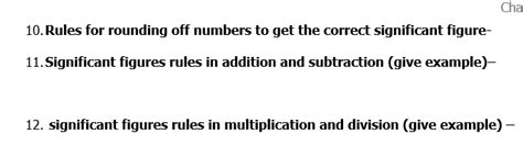 Solved 10 Rules For Rounding Off Numbers To Get The Co