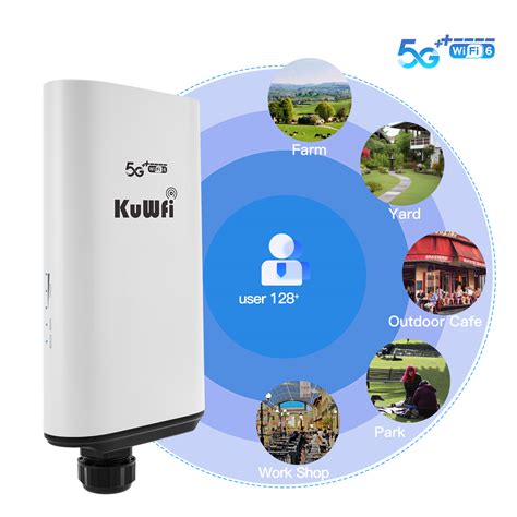 4 6Gbps KuWFi Dual Band 5g Cpe NSA SA High Speed Wifi6 RJ45 RJ11 Port