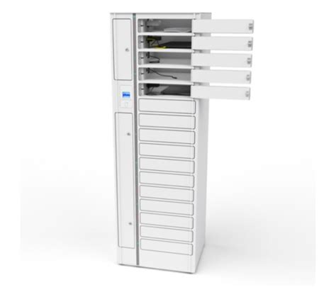 Byod Volt Ac And Usb C Laddskåp Med Individuella Fack Vlsb 16s Mac O Inklusive Usb C Kablar För