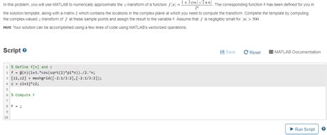 Solved In This Problem You Will Use Matlab To Numerically
