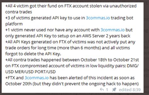 Ftx用戶歸零事件》3 Commas Api Key 洩漏：駭客釣魚、對敲盜幣全過程 動區動趨 最具影響力的區塊鏈媒體 比特幣 加密貨幣