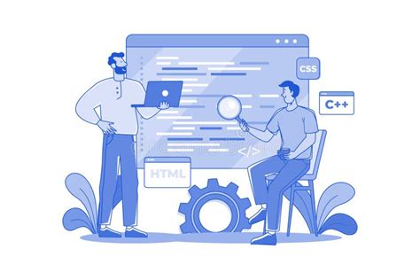 Code Optimization Illustration Concept On White Background Stock Vector Illustration Of