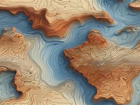 Premium Photo Topographic Contour Lines Map Seamless Pattern