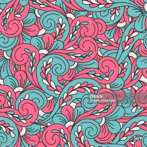 추상 파 벡터 완벽 한 패턴입니다 장식입니다 빈티지입니다 꽃 식물에 대한 스톡 벡터 아트 및 기타 이미지 꽃 식물 꽃무늬 모던 양식 Istock