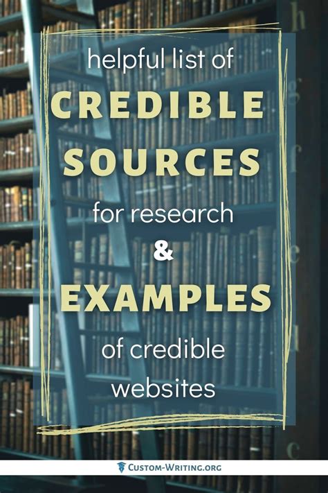 List Of Credible Sources For Research And Examples Of Credible Websites Research Writing Essay