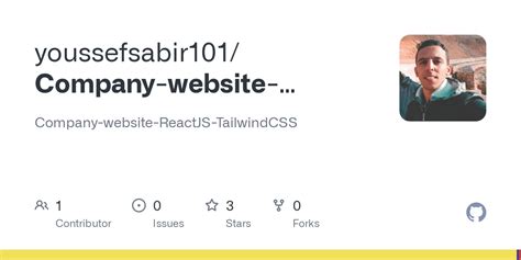 Github Youssefsabir101company Website Reactjs Tailwindcss Company Website Reactjs Tailwindcss
