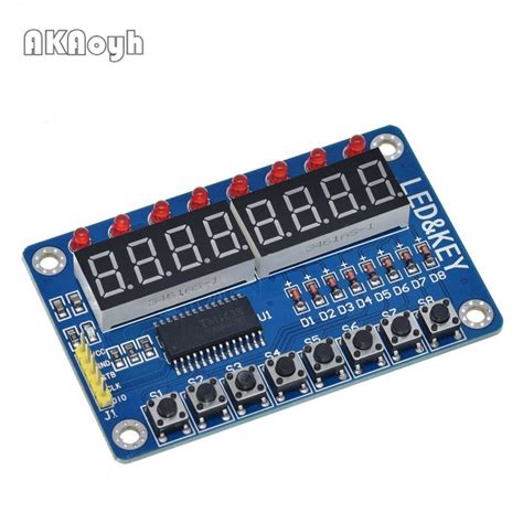 Tm1638 Module Key Display For Avr Arduino New 8 Bit Digital Led Tube 8
