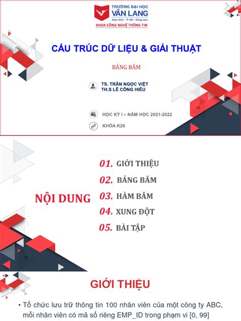 Bài Giảng Ctdl Gt Ch 06 Bảng Băm Pdf