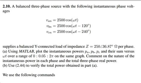 Solved A Balanced Three Phase Source With The Chegg Com