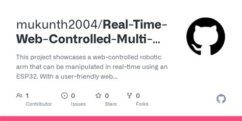 Github Mukunth2004real Time Web Controlled Multi Dof Robotic Arm With Motion Recording And