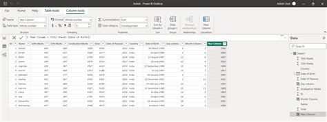 year dax function in power bi