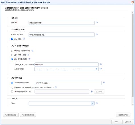 Microsoft Azure Blob Service Network Storage
