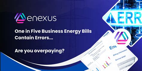 One In Five Business Energy Bills Contain Errors Enexus Energy