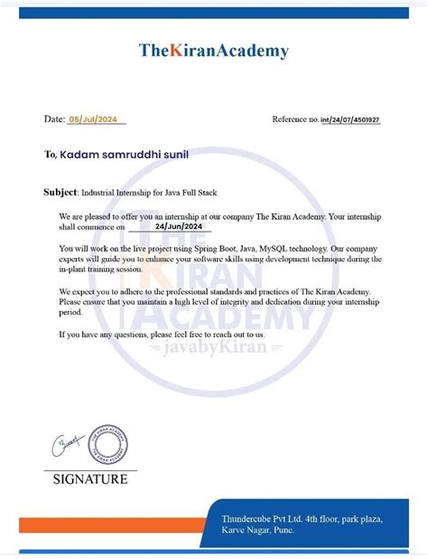 Samruddhi Kadam On Linkedin I Am Thrilled To Announce That I Have Been Selected For An