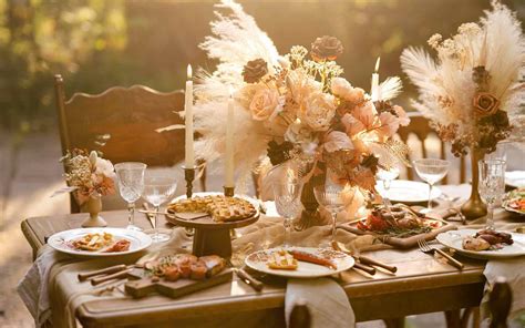 Simple Fall Wedding Table Decorations