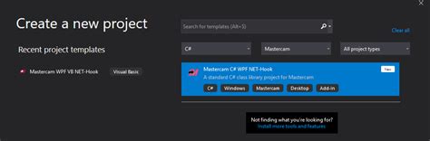 Mastercam C WPF Project Template Visual Studio Marketplace